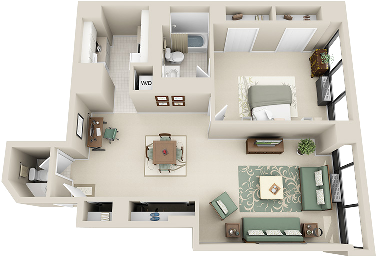 Detroit High Rise Apartments | Riverfront Towers | Amenities